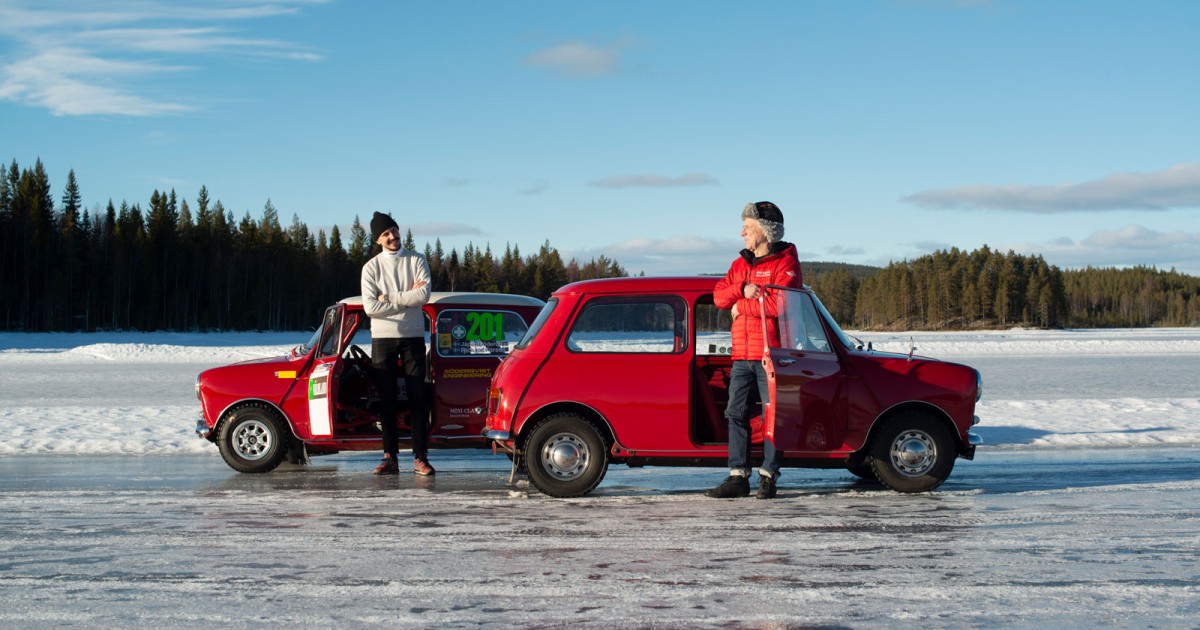 Rally mot standard, amatör mot proffs. Austin Cooper S mot Morris 850 ...